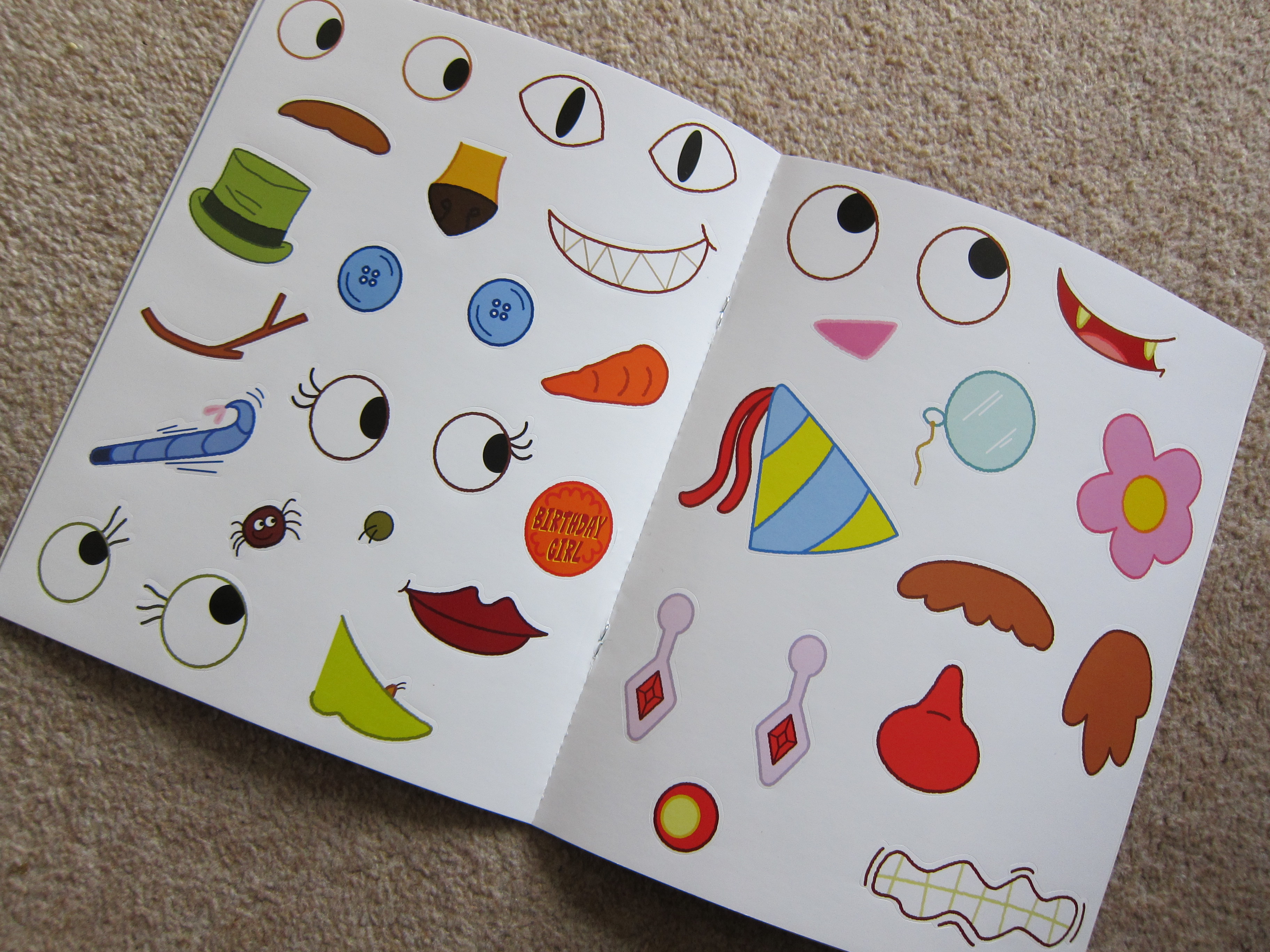 Justin Fletcher Justin’s Funny Faces Sticker Activity Book Review ...